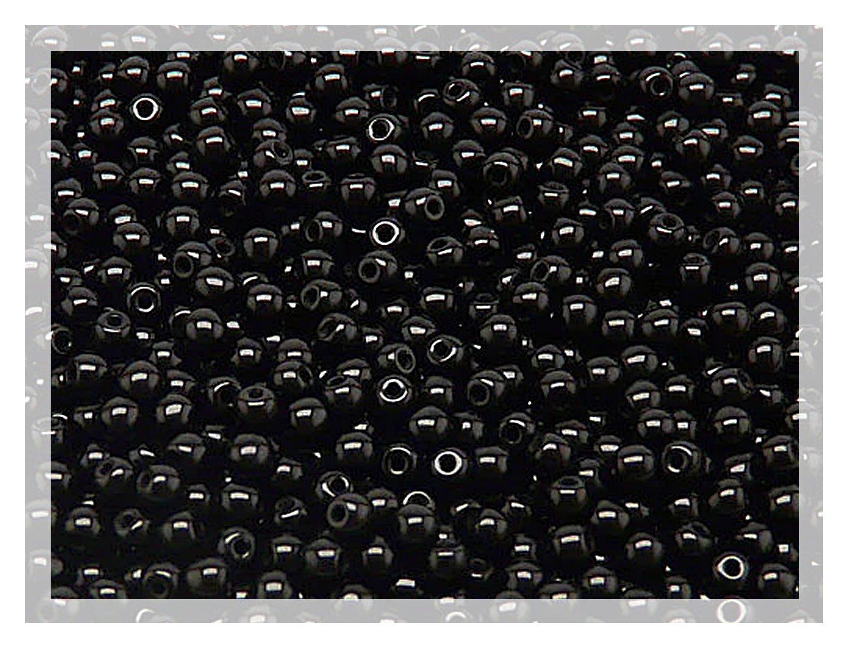Pressed Round Beads, Jet Black (23980), Glass, Czech Republic – bcv.glass