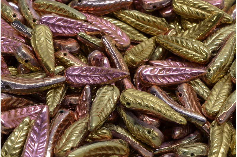Bird Feather Beads, Crystal 98544 (00030-98544), Glass, Czech Republic ...