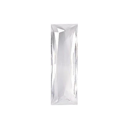 Rectangle Faceted Pointed Back (Doublets) Crystal Glass Stone, White 1 ...