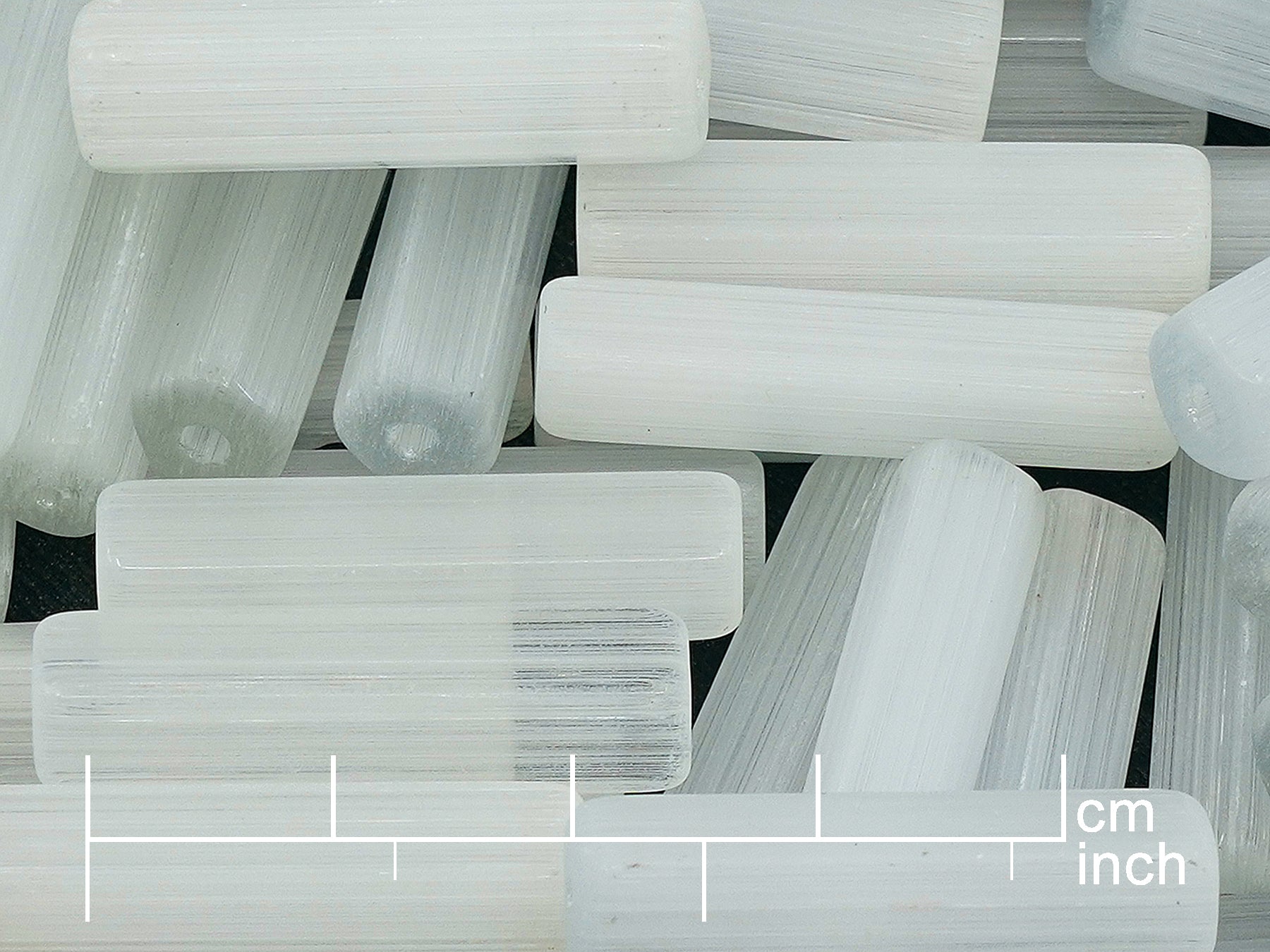 阿特拉斯玻璃复古管形珠（缎面五角形号角），捷克斯洛伐克（ATLASKY-31_250g） – bcv.glass