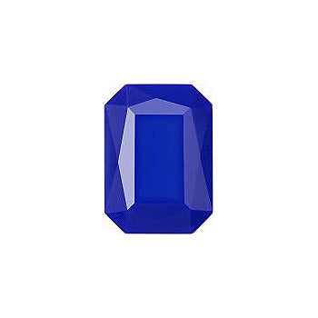 Octagon Faceted Flat Back Crystal Glass Stone, Blue 2 Opaque (33060 ...