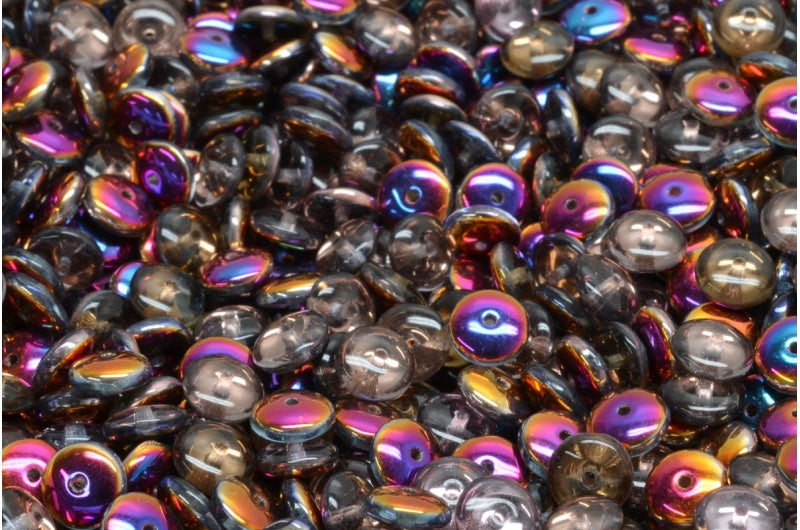 Space Disk Beads, Crystal Sliperit (00030-29501), Glass, Czech Republi ...