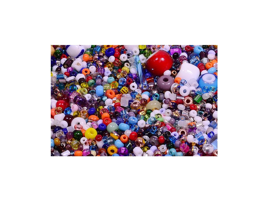 Rocailles Seed Beads Preciosa Ornela Crystal Rainbow Silver Mix Glass ...