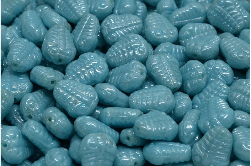 Trilobite Beads, Blue Hematite (63020-14400), Glass, Czech Republic ...