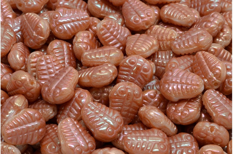 Trilobite Beads, White Jet Black Full Apricot (02010-29123), Glass, Cz ...
