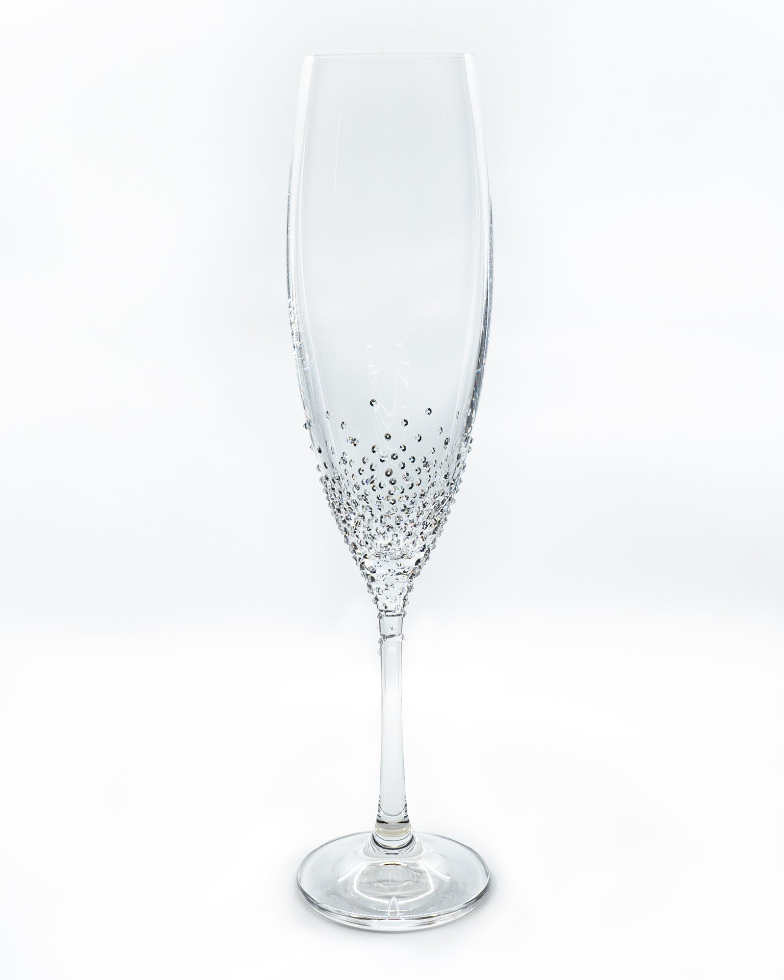 Czech Bohemian Champagne Glass decorated with Swarovski Crystals 220ml ...