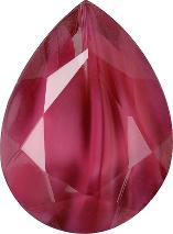 Pear Faceted Pointed Back (Doublets) Crystal Glass Stone, Pink 20 Pear ...