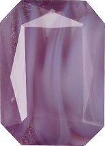 Octagon Faceted Pointed Back (Doublets) Crystal Glass Stone, Violet 7 ...